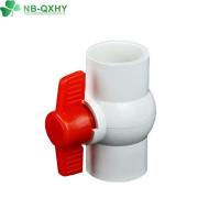 China White High Pressure PVC Ball Valve for Water Supply High Thickness and Blow-Down Valve for sale