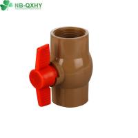 China Direct Supply PVC Ball Valve with Glue Connection Form and Straight Through Type Channel for sale