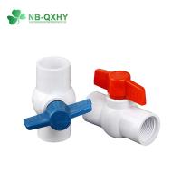 China Water Supply Plastic UPVC PVC Compact Ball Valve with Socket Thread End ASTM Standard for sale