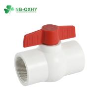 China Threaded Full Size PVC Ball Valve for Water Supply Fixed Structure BS Standard Threaded for sale
