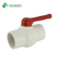 China UV Protection 1 1/2 prime prime PVC DIN Socket Plastic Ball Valve for Water Treatment for sale