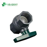 China Dark Green Handle Female PVC Ball Valve for Water Supply and Long-lasting PVC Material for sale