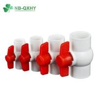 China Dark Green Handle Female PVC Ball Valve for Water Supply and Long-lasting PVC Material for sale