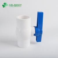 China 2 Inch PVC Ball Valve with Long Handle ASTM Standard Blue Socket and Threaded Type Pn10 for sale