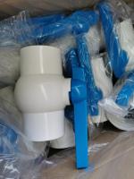 China 2 Inch PVC Ball Valve with Long Handle ASTM Standard Blue Socket and Threaded Type Pn10 for sale