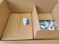 China ASTM Standard PVC Fixed Ball Valve with Blue Long Handle Structure and Samples for sale