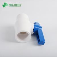 China Channel Straight Through Type PVC Socket Compact Round Ball Valve with ASTM Standard for sale