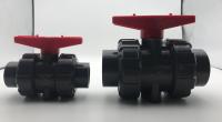 China Industry Pn16 PVC Grey True Union Ball Valve with Foot Socket or Threaded Connection Form for sale