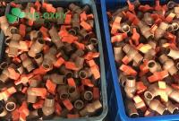 China PVC Brown Body Compact Ball Valve with 100% Material and Thread Connection in Brazil for sale