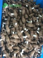 China PVC Brown Body Compact Ball Valve with 100% Material and Thread Connection in Brazil for sale