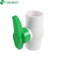 China UPVC Straight Through Type Compact Ball Valve for Water Treatment in Different Colors for sale
