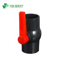 China UPVC Straight Through Type Compact Ball Valve for Water Treatment in Different Colors for sale