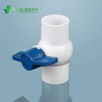 China UPVC Straight Through Type Compact Ball Valve for Water Treatment in Different Colors for sale