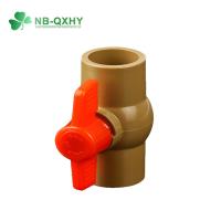 China UPVC Straight Through Type Compact Ball Valve for Water Treatment in Different Colors for sale