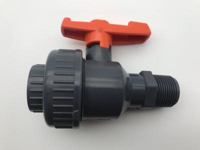 China Normal Temperature PVC M/F Single Union Ball Valve for Irrigation and Swimming Pool for sale