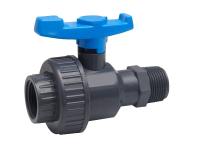China Normal Temperature PVC M/F Single Union Ball Valve for Irrigation and Swimming Pool for sale