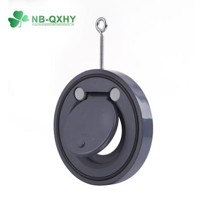China Effective Ddcv Double Lobe Function PVC White Swing Check Valve with ANSI Standard for sale