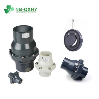 China Pn10 200psi PVC Wafer Check Valve with Customized Request Option for sale
