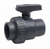 China Socket or Threaded Connection Form White Popular Pn10 Standard Plastic Single Union Valve for sale