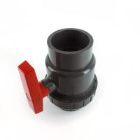 China Socket or Threaded Connection Form White Popular Pn10 Standard Plastic Single Union Valve for sale