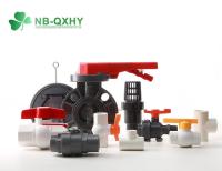 China Water Media Flange Connection Form PVC Butterfly Valve All Size in South America for sale