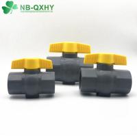 China Solid Handle PVC Octangle Ball Valve for Low Temperature Agricultural Irrigation for sale