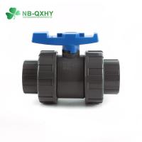 China Grey and Black PVC Double Union Ball Valve 2