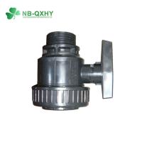 China Light Gray PVC CPVC Plastic Single Union Ball Valve for Irrigation Agriculture at Best for sale