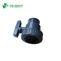 China Light Gray PVC CPVC Plastic Single Union Ball Valve for Irrigation Agriculture at Best for sale