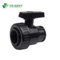 China Light Gray PVC CPVC Plastic Single Union Ball Valve for Irrigation Agriculture at Best for sale