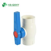China ANSI Standard PVC Plastic Ball Valve with Blue Handle and Fixed Structure from Supply for sale