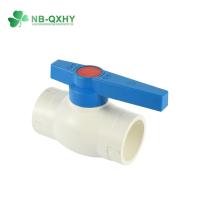 China ANSI Standard PVC Plastic Ball Valve with Blue Handle and Fixed Structure from Supply for sale