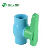 China ANSI Standard PVC Plastic Ball Valve with Blue Handle and Fixed Structure from Supply for sale