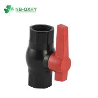 China Water Media 1/2-1 Inch Black PVC Octagonal Ball Valve with Threaded UV Protection for sale