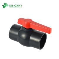 China Water Supply BS Standard Light Blue PVC Compact Ball Valve with Socket for sale