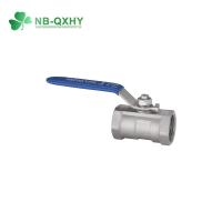 China NPT Standard Two Piece Industrial Stainless Steel Ball Valve for Plastic Products for sale