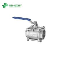 China NPT Standard Two Piece Industrial Stainless Steel Ball Valve for Plastic Products for sale