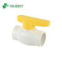 China Fixed Ball Valve Indian Style Yellow Plastic ABS Handle Piping System Customization for sale