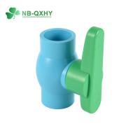 China Fixed Ball Valve Indian Style Yellow Plastic ABS Handle Piping System Customization for sale