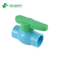 China Fixed Ball Valve Indian Style Yellow Plastic ABS Handle Piping System Customization for sale