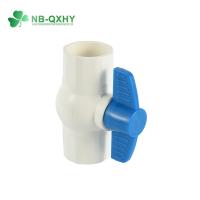 China Nominal Pressure Pn16 Socket or Threaded Connection Form Ball Valve with Butterfly Handle for sale