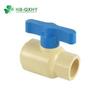 China Nominal Pressure Pn16 Socket or Threaded Connection Form Ball Valve with Butterfly Handle for sale