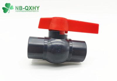 China 100% Material High Thickness ANSI Inch Black UPVC Octagonal Ball Valve for Water Supply for sale