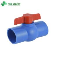 China Customized Request PVC Blue Compact Ball Valve for Thailand UV Protection Long Handle for sale