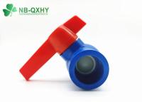 China Customized Request PVC Blue Compact Ball Valve for Thailand UV Protection Long Handle for sale