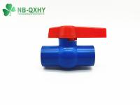 China Customized Request PVC Blue Compact Ball Valve for Thailand UV Protection Long Handle for sale