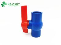 China Customized Request PVC Blue Compact Ball Valve for Thailand UV Protection Long Handle for sale