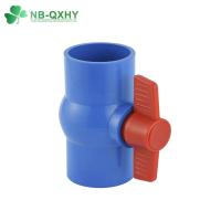 China Customized Request PVC Blue Compact Ball Valve for Thailand UV Protection Long Handle for sale