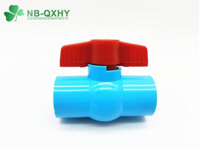 China Manual Driving Mode UPVC Compact Ball Valve with Fixed Structure and Socket or Threaded for sale