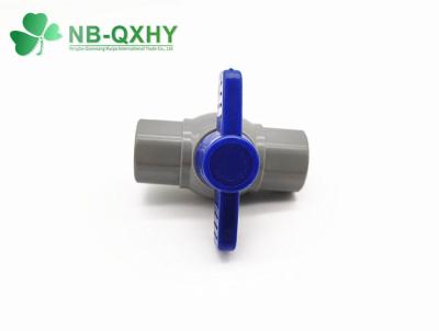China Customization Options Blue Handle PVC Plastic Octagonal Ball Valve for 3/4